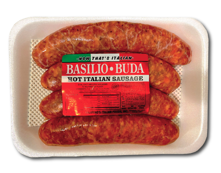 16 oz. of Basilio Buda Hot Sausage – Syracuse Crate
